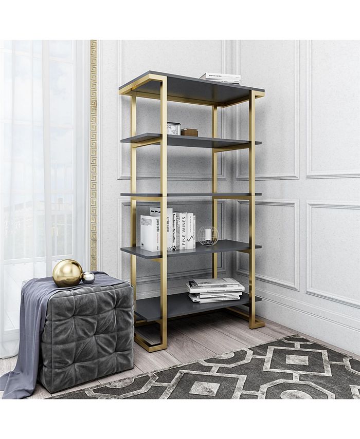 CosmoLiving by Cosmopolitan Camila 5 Shelf Bookcase - Macy's