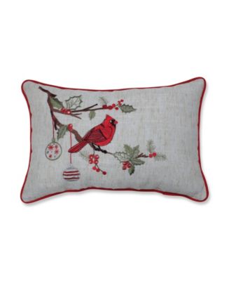 Pillow Perfect Christmas Cardinal Lumbar Pillow - Macy's