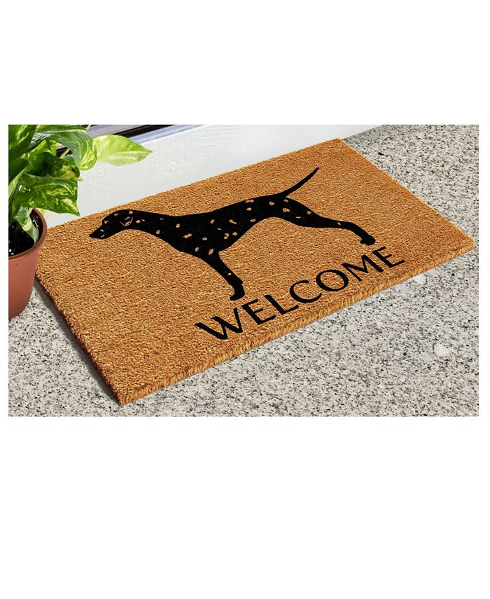 Home & More Dalmatian 24" x 36" Coir/Vinyl Doormat - Macy's