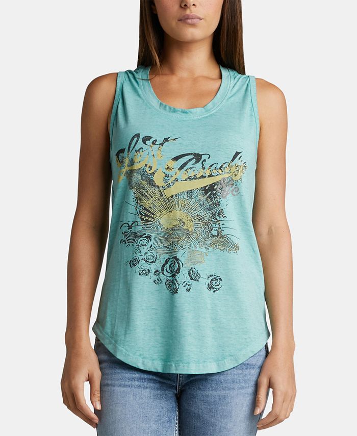Silver Jeans Co. Morgan Graphic-Print Tank Top - Macy's