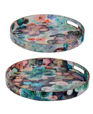 Organic Elements Modern Chic Trays, Set of 2 - Macy's