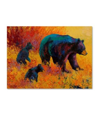 Marion Rose 'Double Trouble Black Bear' Canvas Art - 32" x 24" x 2 ...