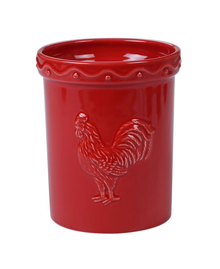Tracy Porter Certified International Homestead Rooster Tool Crock - Macy's