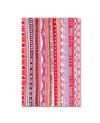 Miguel Balbas 'Pattern A' Canvas Art - 47" x 30" x 2" - Macy's