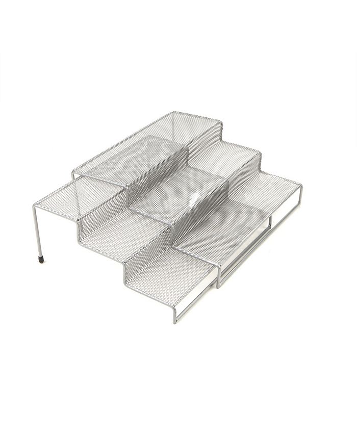 Mind Reader 3 Tier Metal Mesh Multi Purpose Kitchen Storage Organizer ...
