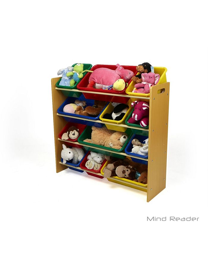 Mind Reader Toy Storage Organizer with 12 Storage Bins, Kids Storage ...