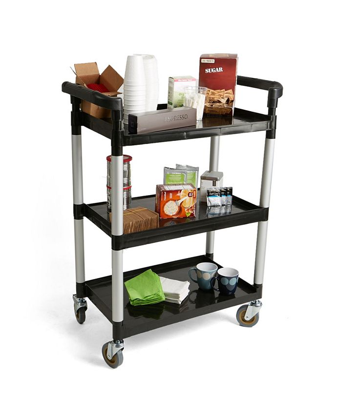Mind Reader 3 Tier Mobile Rolling ALL Purpose Coffee Cart with Handles ...