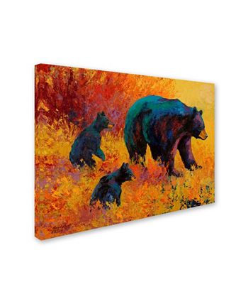 Trademark Global Marion Rose 'Double Trouble Black Bear' Canvas Art ...