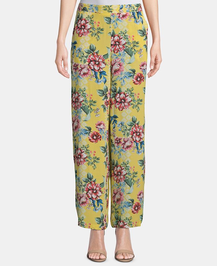 ECI Floral-Print Pull-On Pants - Macy's