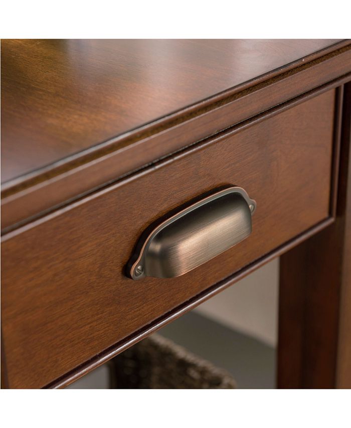 Leick Home Grayson One Drawer Chairside Wooden Table - Macy's