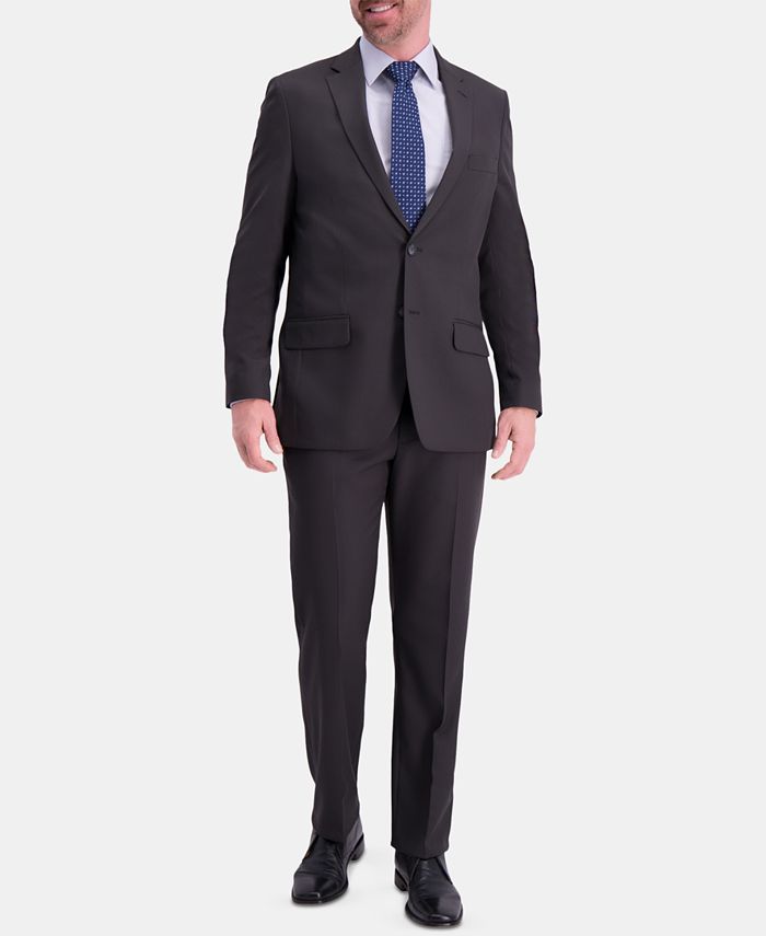Haggar Men's Active Series Herringbone Classic-Fit Suit Separate Jacket ...