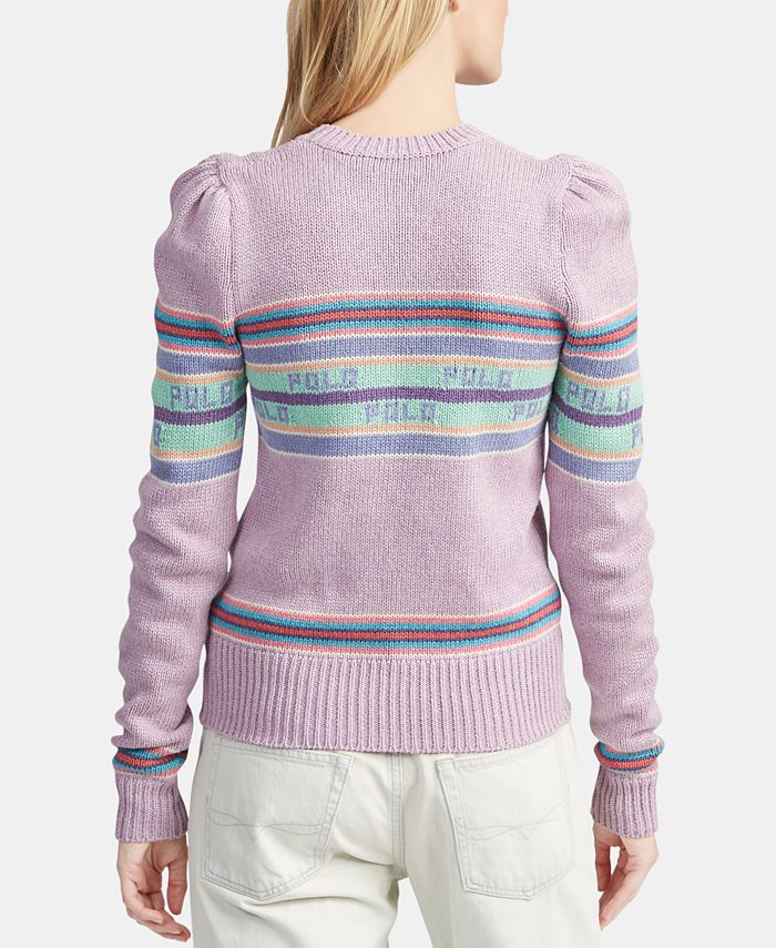 Polo Ralph Lauren Puff-Sleeve Sweater - Macy's