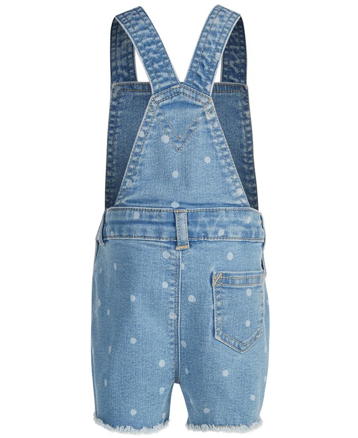 First Impressions Baby Girls Ruffle Trim Denim Shortalls, Created for ...