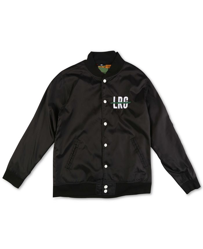 LRG Men's Logo Graphic Bomber Jacket - Macy's