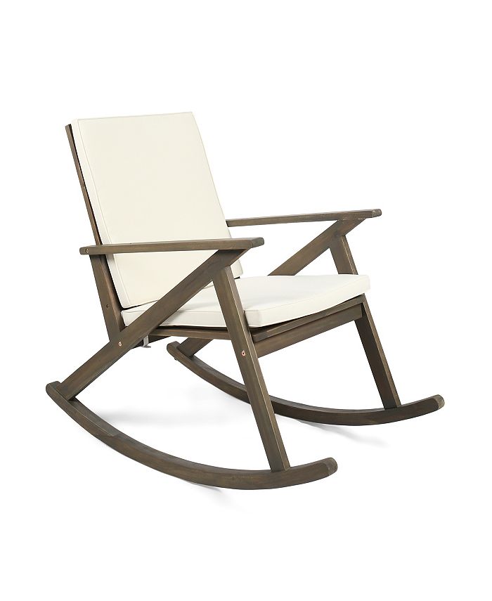 Noble House Gus Outdoor Rocking Chair - Macy's