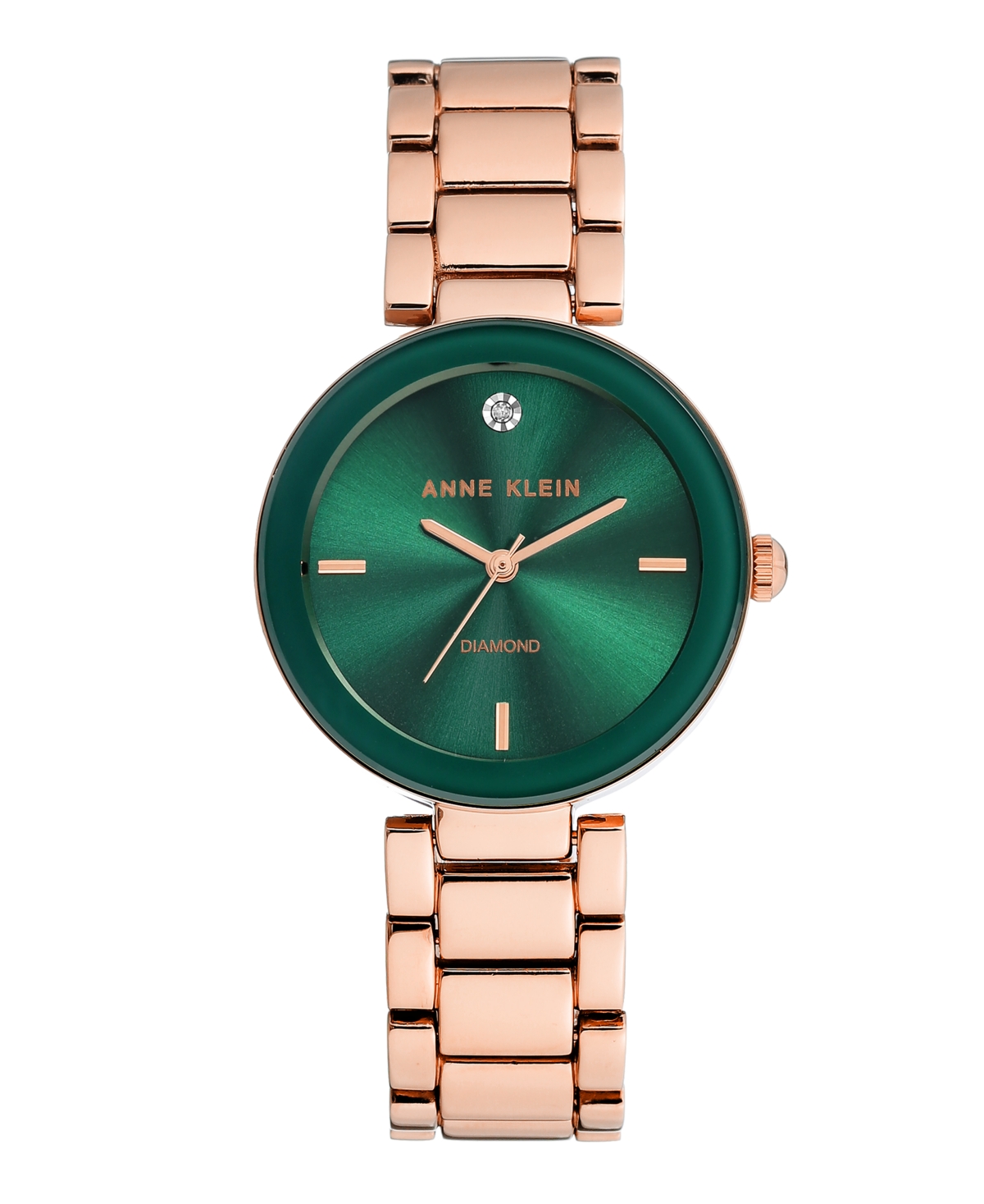 Click here for Anne Klein Sunray Dial with A Genuine Diamond Watc... prices