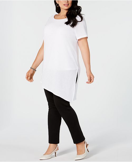 Alfani Plus Size Asymmetric Tunic Top Created For Macys And Reviews