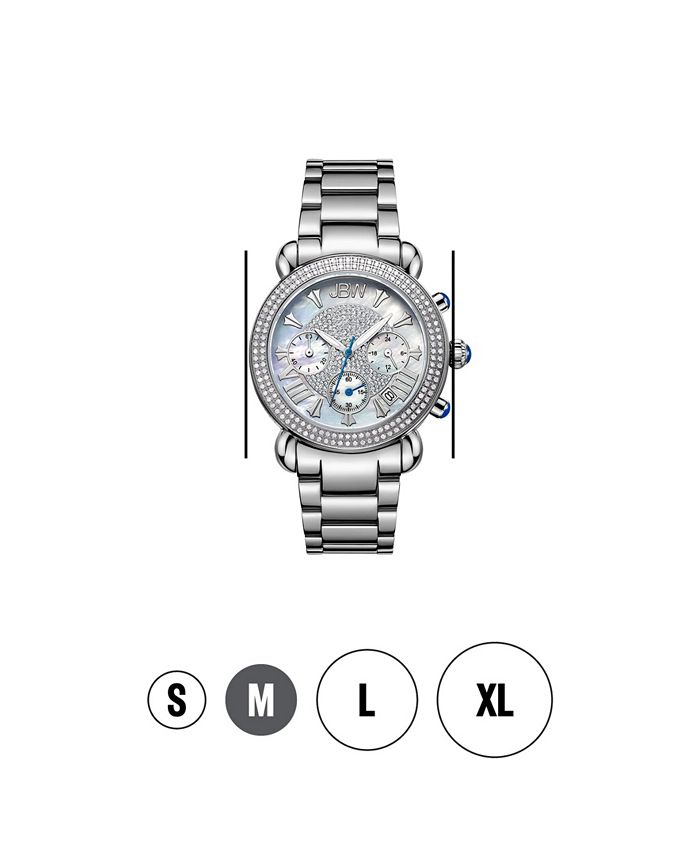 Jbw Women's Victory Diamond (3/4 ct.t.w.) Stainless Steel Watch - Macy's