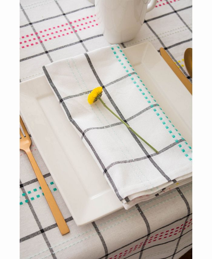 Design Imports Color Pop Plaid Table cloth 60" X 104" - Macy's