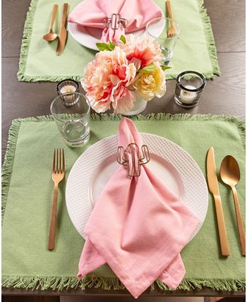 Design Imports Cactus Napkin Ring Set of 6 - Macy's