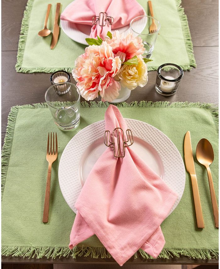 Design Imports Cactus Napkin Ring Set of 6 - Macy's