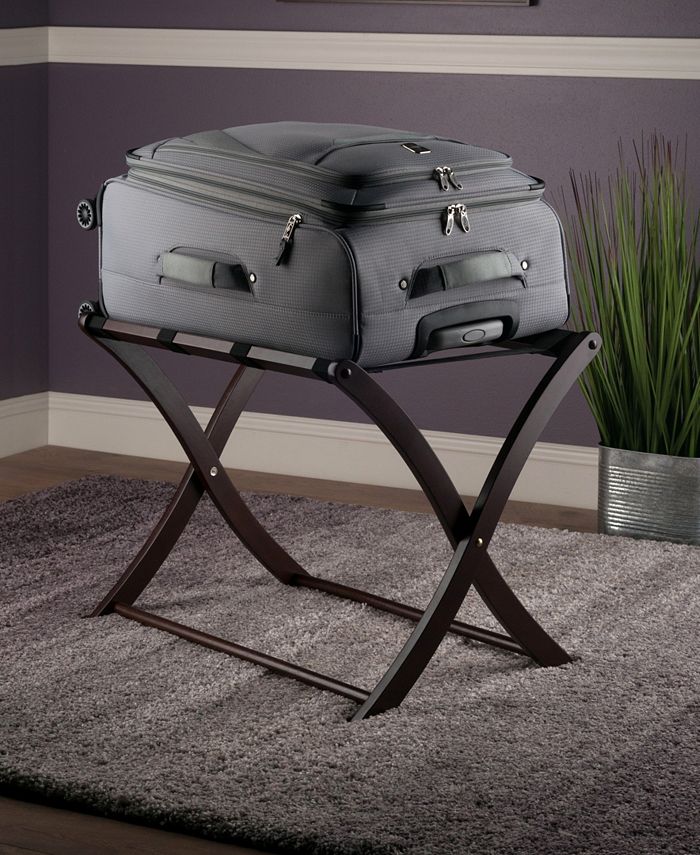 Winsome Scarlett Luggage Rack Cappuccino - Macy's