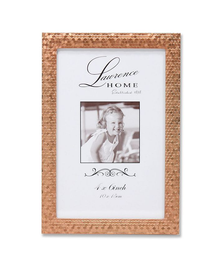 Lawrence Frames Rose Gold Shimmer Metal Picture Frame - 4" x 6" - Macy's