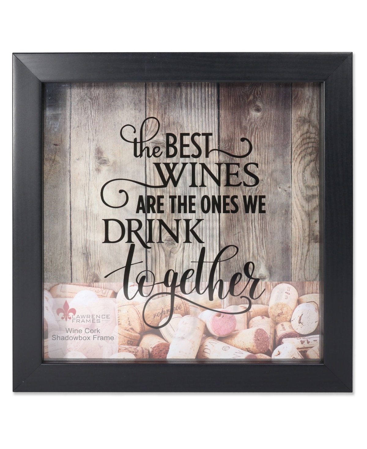 Click here for Lawrence Frames Black Shadow Box Wine Cork Holder... prices