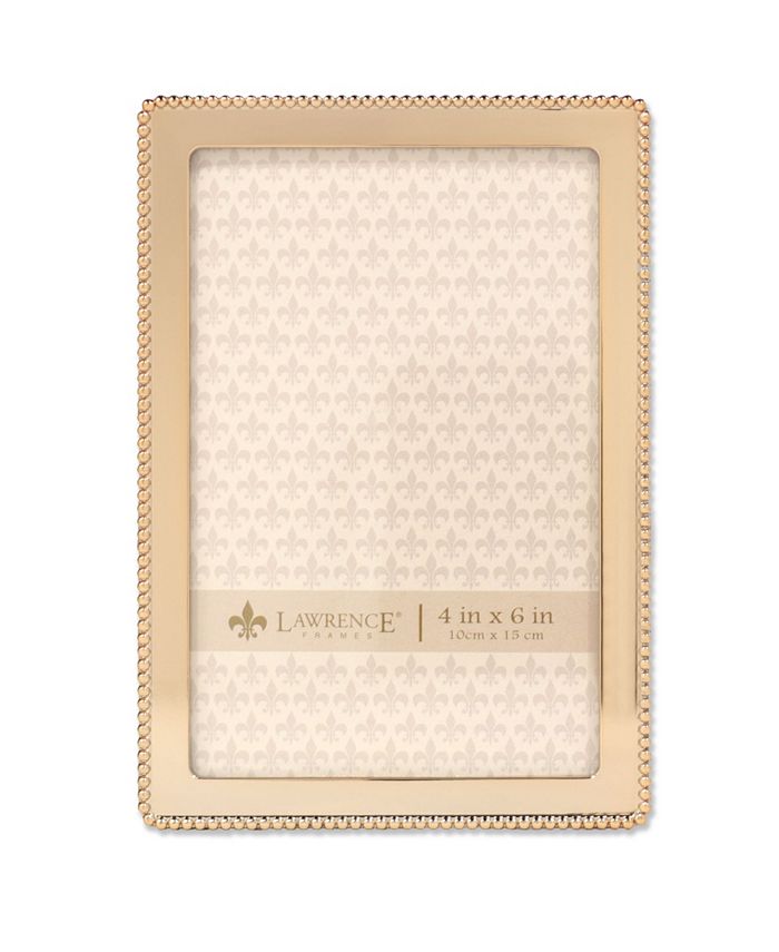 Lawrence Frames Gold Metal Picture Frame - Classic Bead - 4" x 6" - Macy's