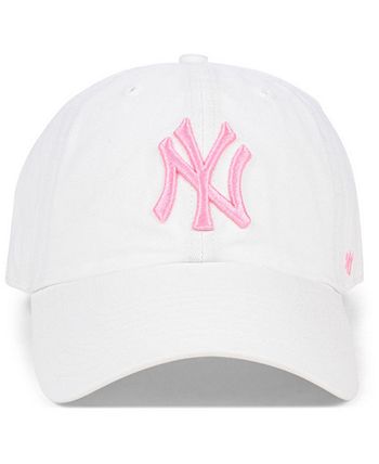 '47 Brand New York Yankees White Rose CLEAN UP Cap - Macy's