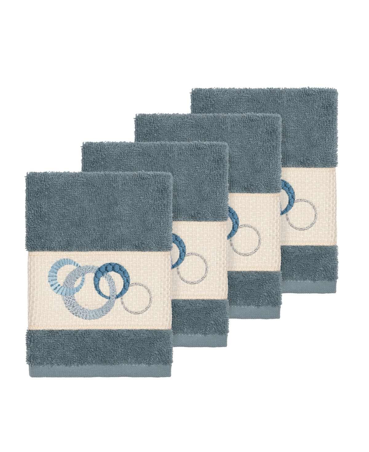 Click here for Linum Home Turkish Cotton Annabelle 4-Pc. Embellis... prices