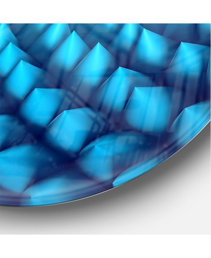 Design Art Designart Oversized Modern Round Metal Wall Clock - Macy's