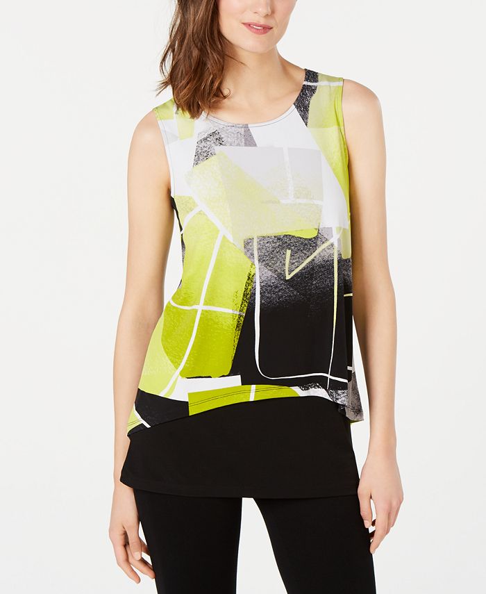 Alfani Layered-Look Top, Created for Macy's - Macy's