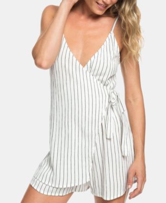 Roxy Juniors' Wrap Front Romper - Macy's