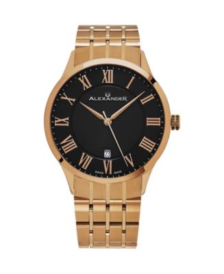 Alexander Watch A103B-04, Stainless Steel Rose Gold Tone Case on ...