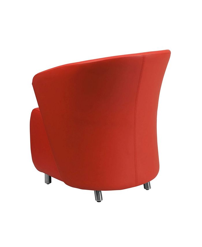 Clickhere2shop Offex Dark Brown Leather Reception Chair with Beige ...