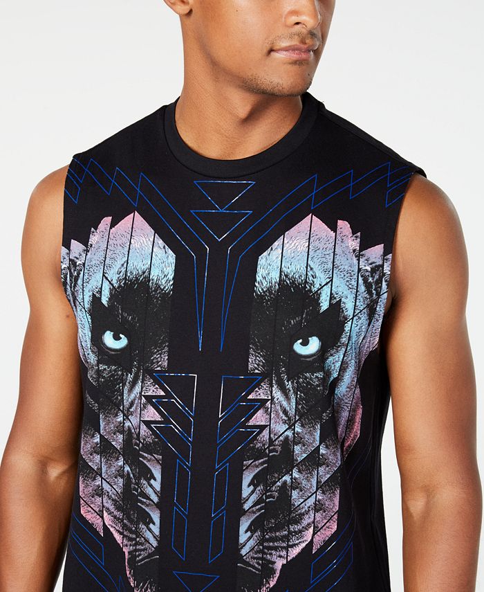 Sean John Men's Panther Graphic Muscle Tank - Macy's