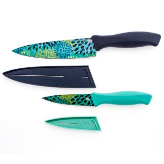CLOSEOUT! Fiesta 4-Piece Floral Decal Knife Set - Macy's