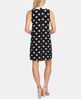 CeCe Collared Dappled Dot Dress - Macy's