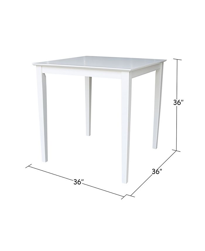 International Concepts Solid Wood Top Table - Counter Height - Macy's