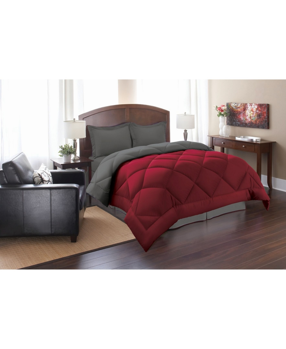 Click here for Elegant Comfort Reversible Down Alternative 2 Pc.... prices