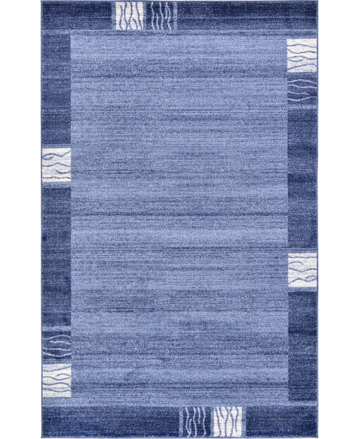 Click here for Bayshore Home Lyon Lyo1 5 x 8 Area Rug - Navy Blue prices