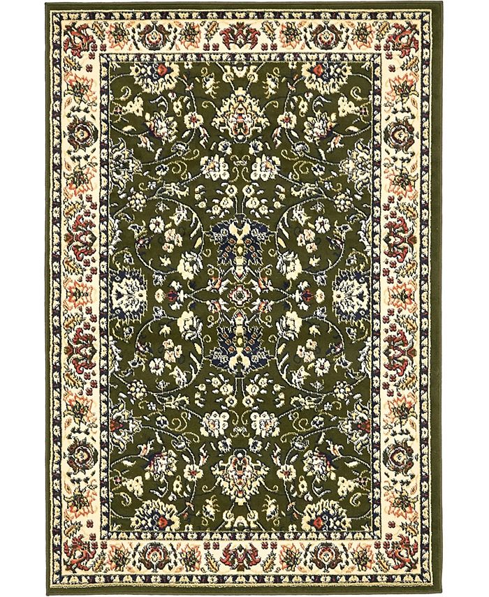 Bayshore Home Arnav Arn1 Green 4' x 6' Area Rug - Macy's