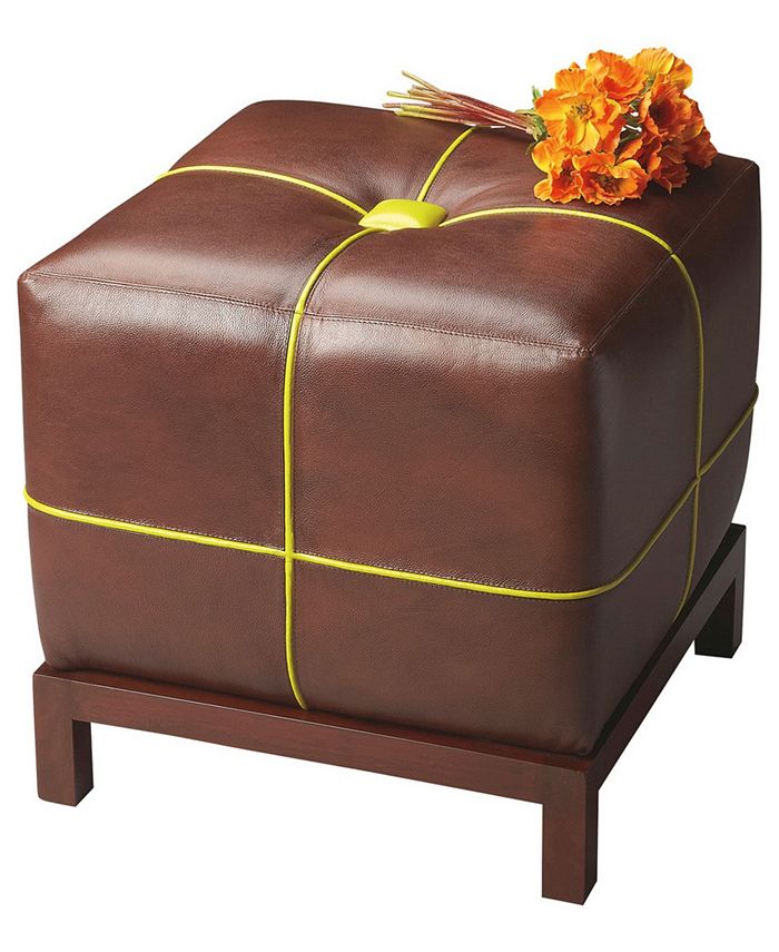 Butler Specialty CLOSEOUT! Butler Beecher Leather Ottoman - Macy's