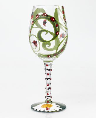 Enesco Lolita Ladybug Wine Glass - Macy's