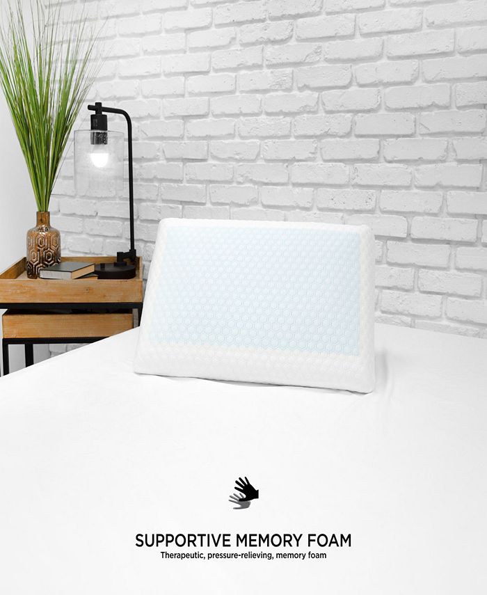 BioPEDIC Cooling Gel Overlay Memory Foam Bed Pillow - Macy's