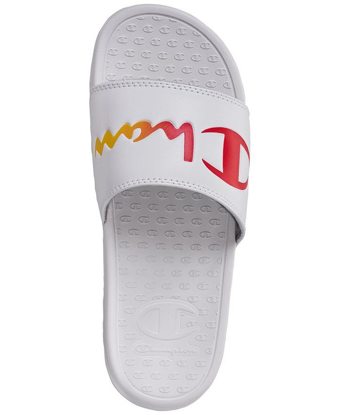 Champion Women's Super Slide Split Script Slide Sandals from Finish ...