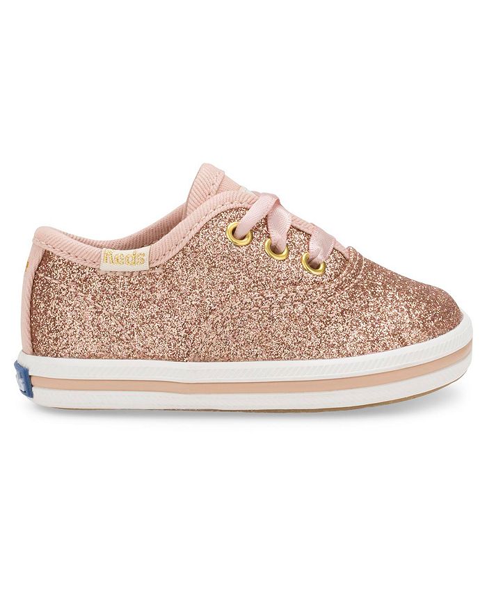 Keds Baby Girls Keds x Kate Spade Champion Glitter Crib Sneaker - Macy's