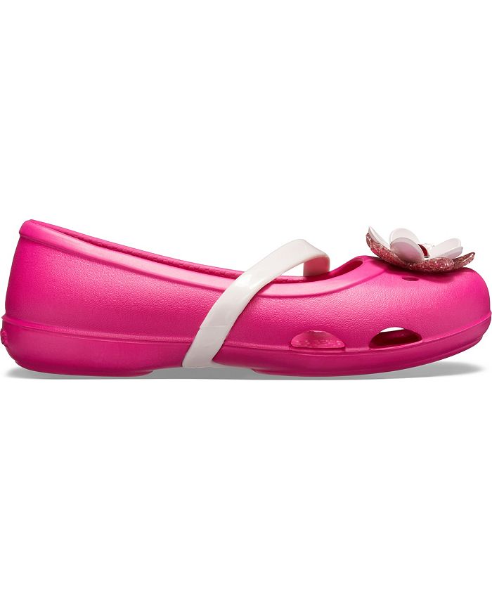 Crocs Baby, Toddler & Little Girls Lina Charm Flat - Macy's