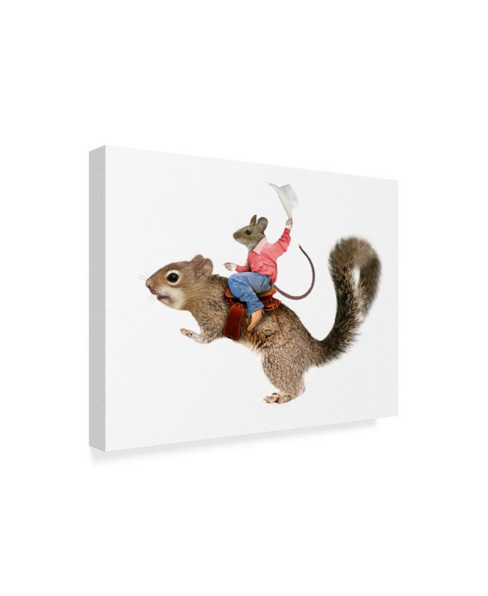 Trademark Global J Hovenstine Studios 'Squirrel Rodeo' Canvas Art - 24 ...